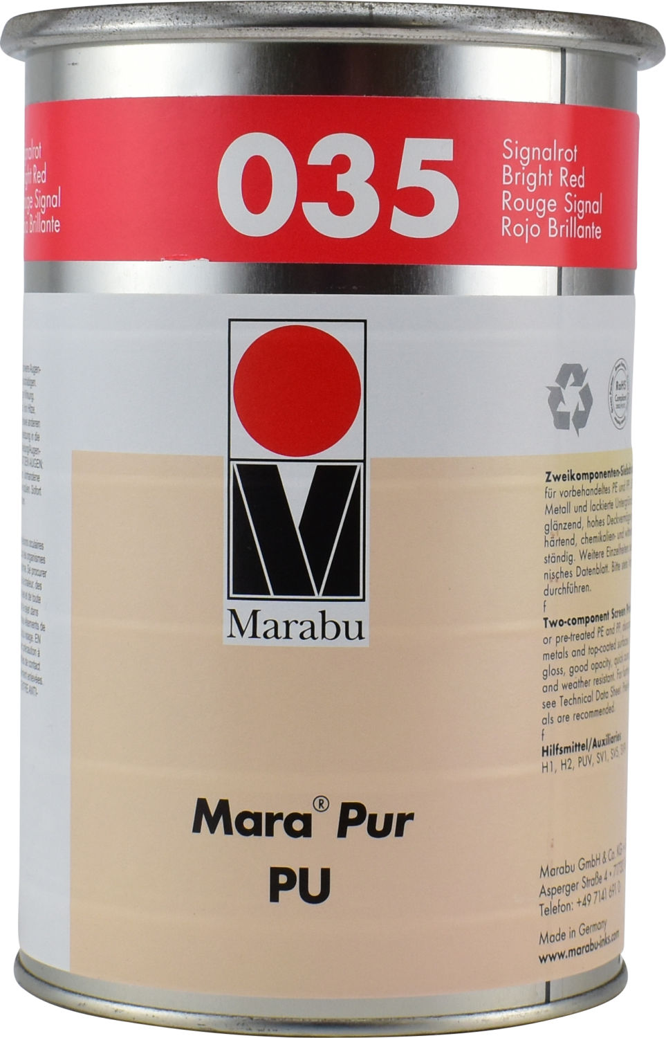 Marapur PU 035 Bright Red – Uniscreen Group Ltd – NZ Digital and Screen ...