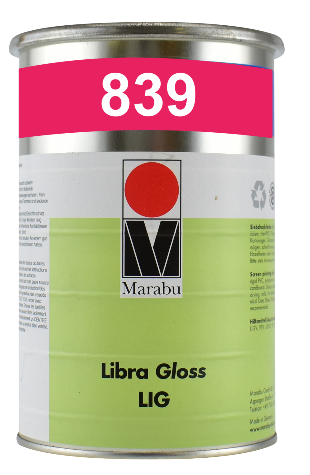 Libragloss LIG 839 Pantone Rhodamine Red – Uniscreen Group Ltd – NZ ...