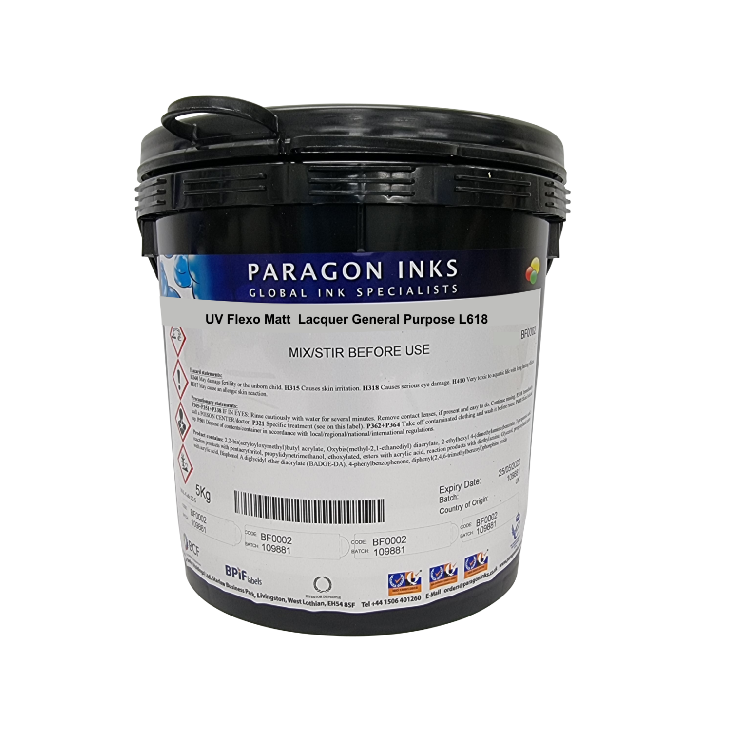 L618 UV Flexo Matt Lacquer (General purpose) – Uniscreen Group Ltd – NZ ...