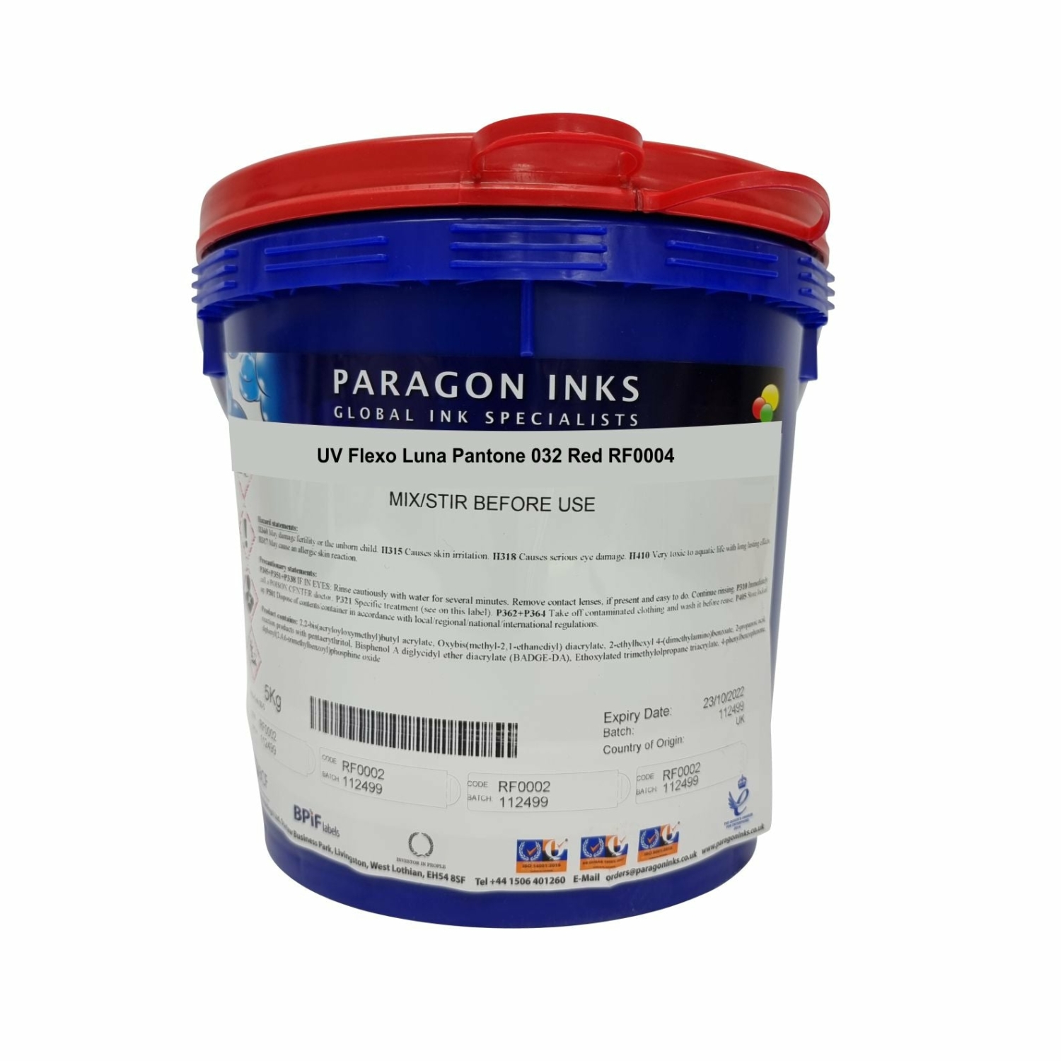 RF0004 UV Flexo LUNA Pantone 032 Red – Uniscreen Group Ltd – NZ Digital ...